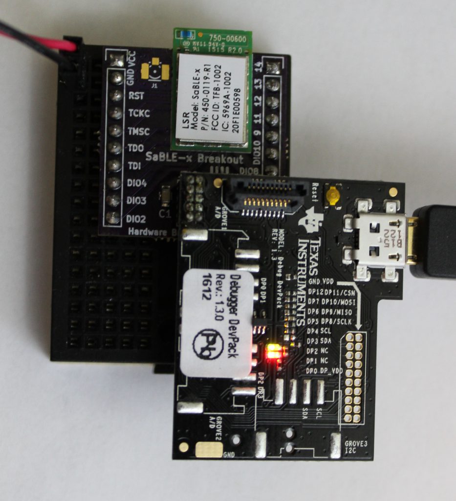 Programming the SaBLE-x (CC2640) | Hardware Breakout